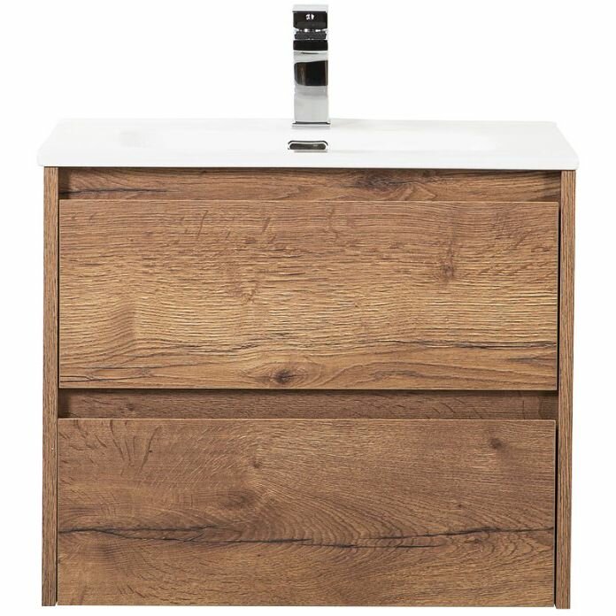 База под раковину подвесная BelBagno KRAFT с двумя выкатными ящиками Rovere Tabacco 700x460x500 KRAFT-700-2C-S