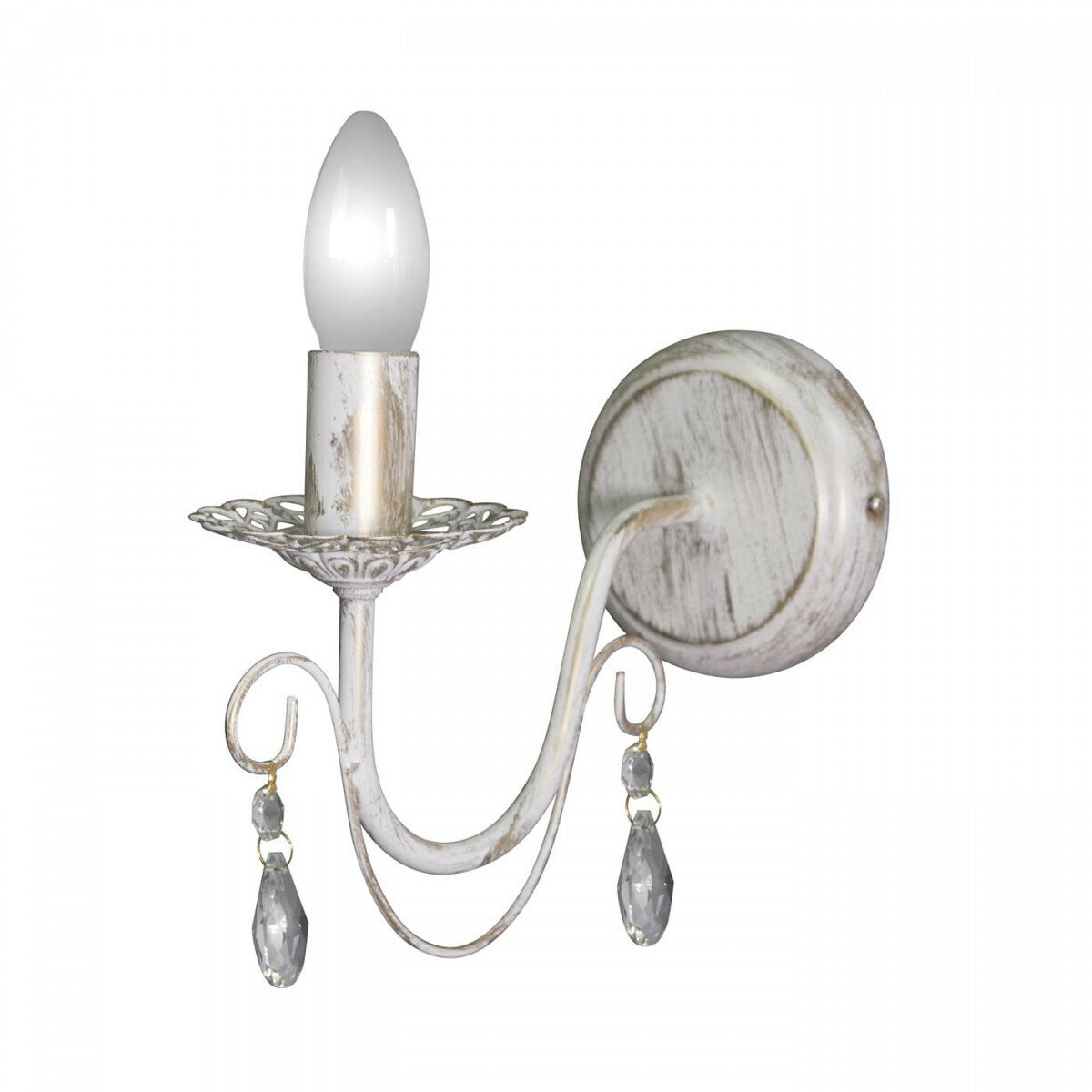 Бра настенные классика Аврора белая хрусталь Петрасвет Россия S1153-1