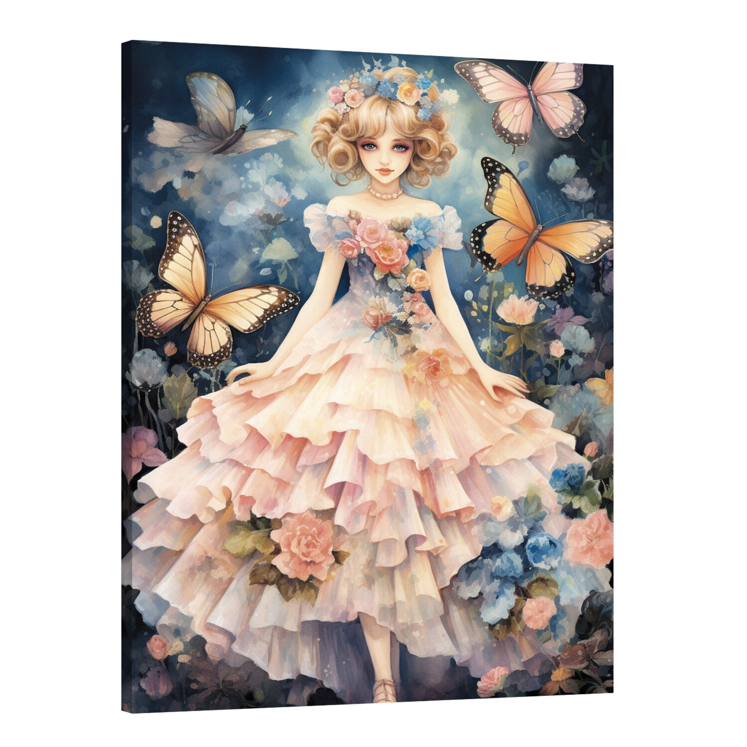 Интерьерная картина 50х70 "Кукла в викторианском стиле"