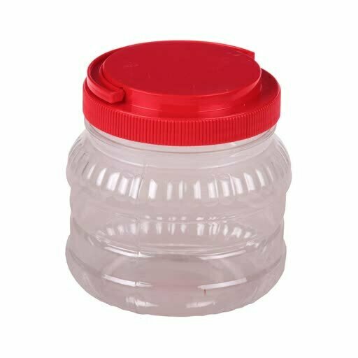 Емкость с ручкой 1л розовая крышка