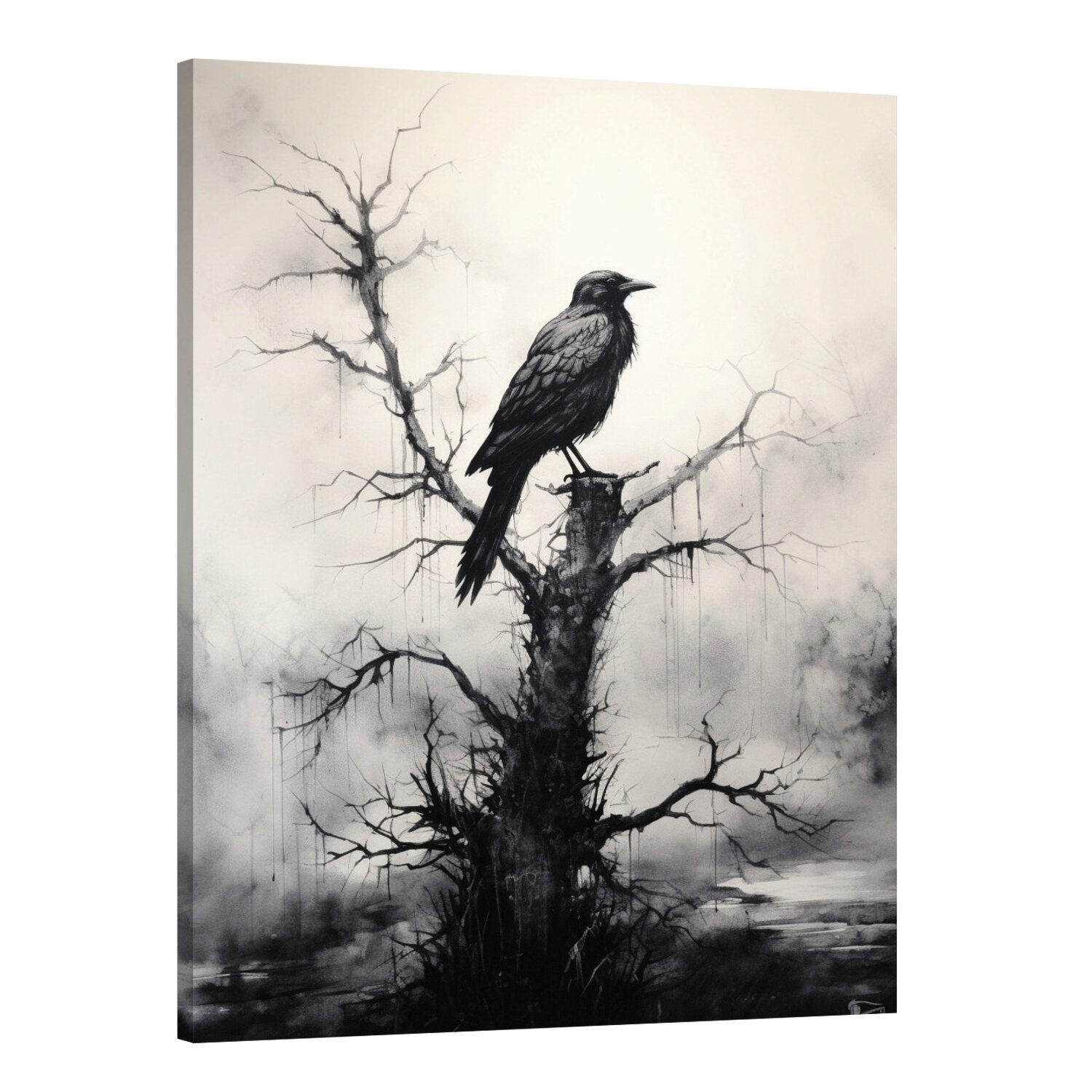 Интерьерная картина 50х70 "Воронья темнота"