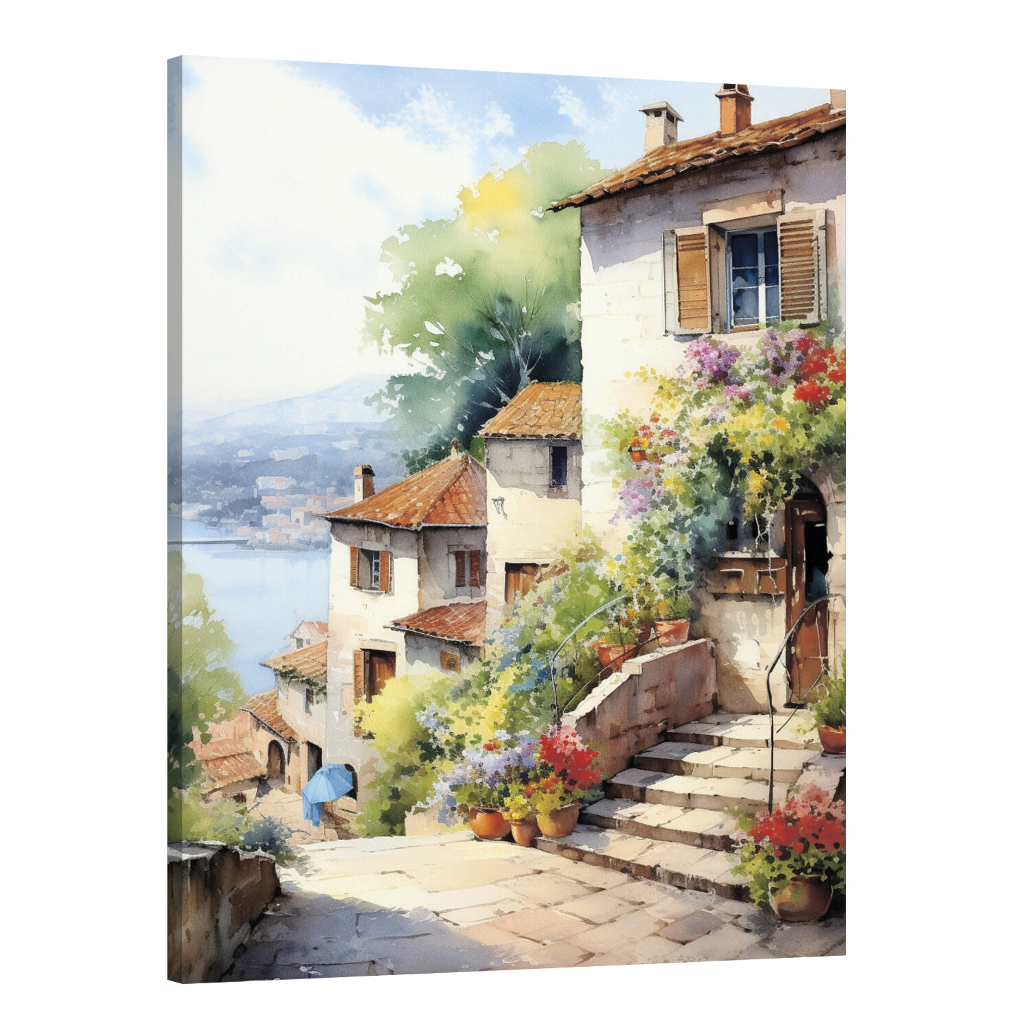 Интерьерная картина 50х70 "Деревня в стиле провинции"