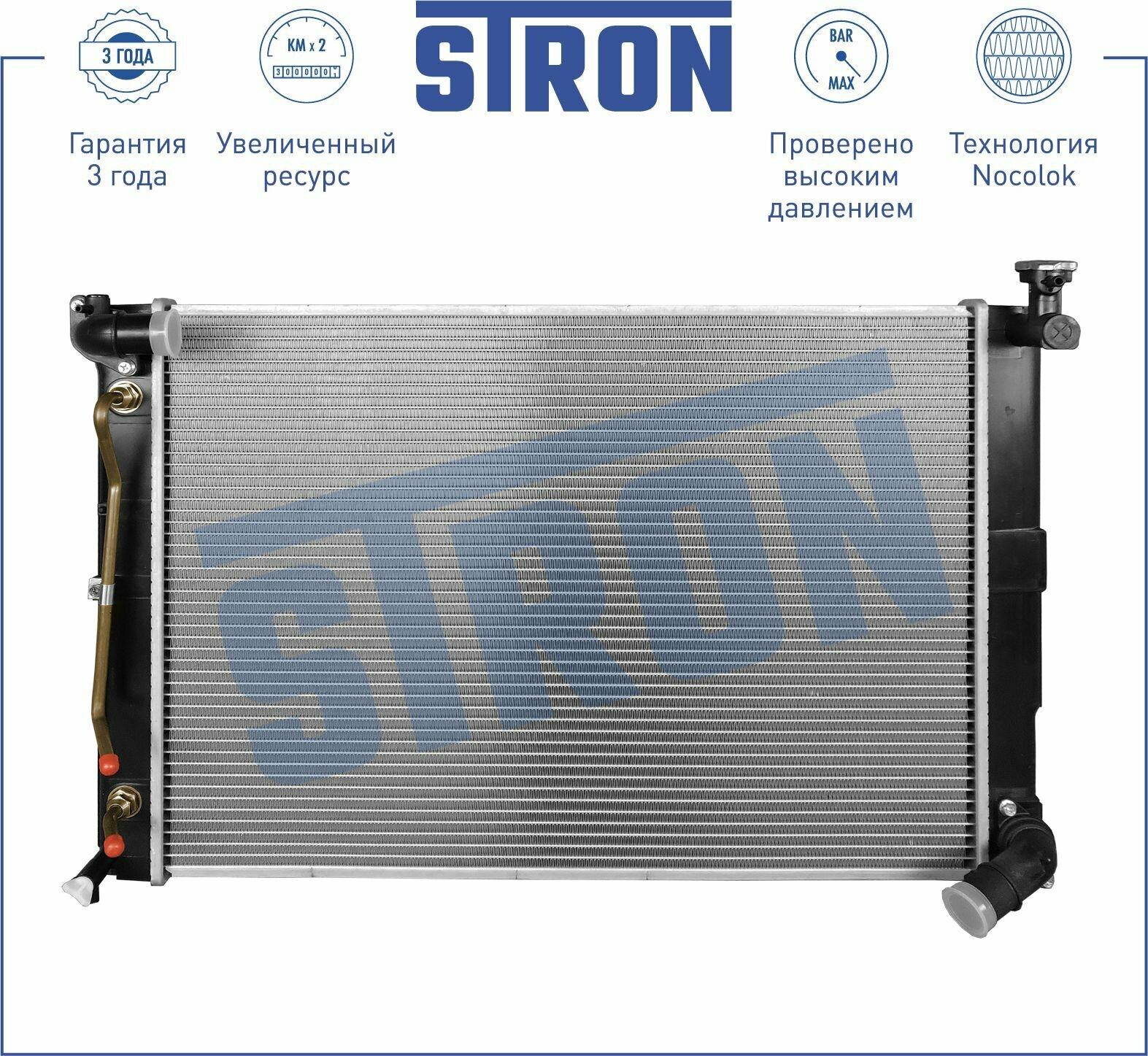 Радиатор охлаждения двигателя STRON для автомобиля TOYOTA HARRIER II, арт. STR0385