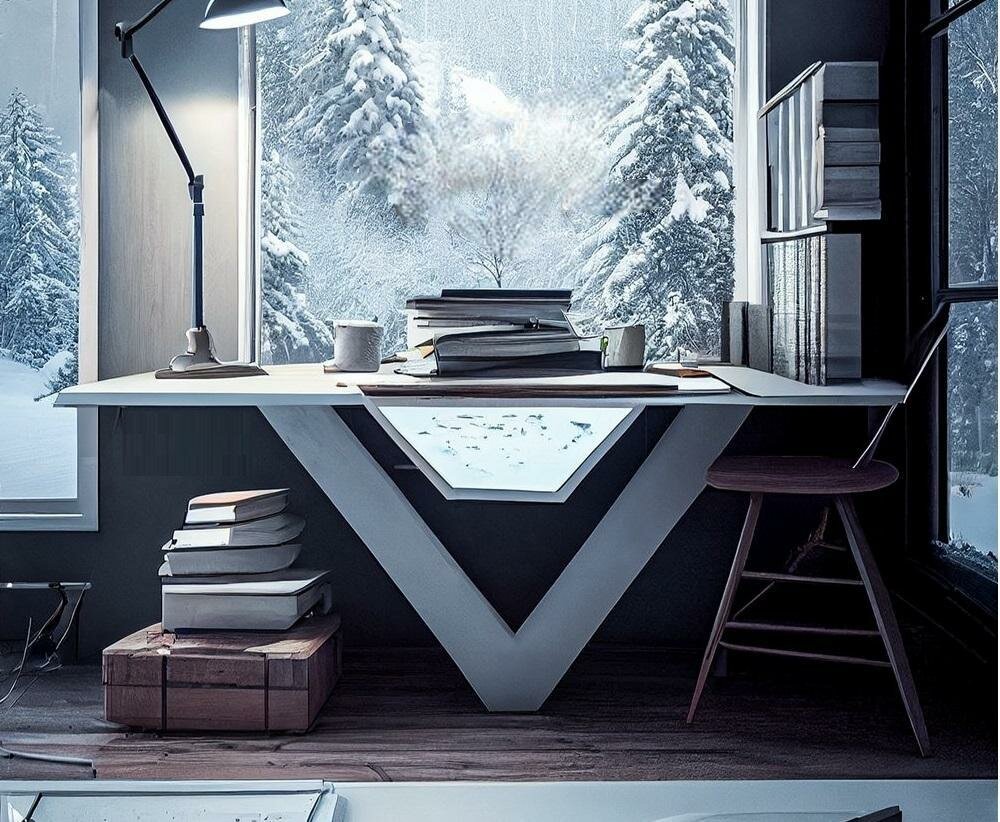 Компьютерный стол, письменный стол, стол офисный V, Ви, 150*80 см