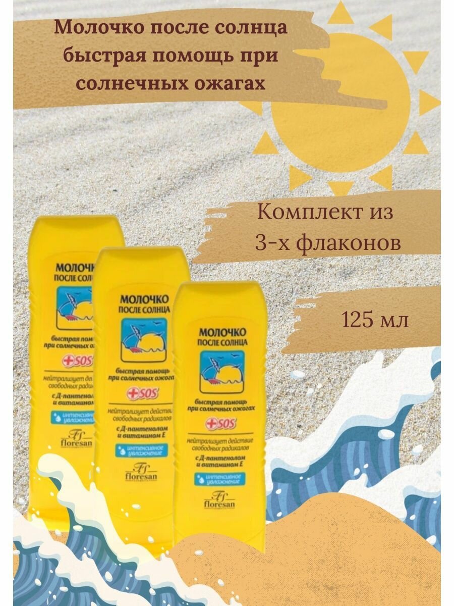Молочко после солнца увлажняющее 125мл