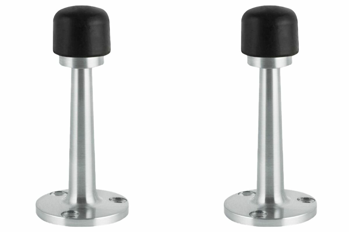 Упор дверной DS PW-80 CP-8 хром (комплект 2 штуки)