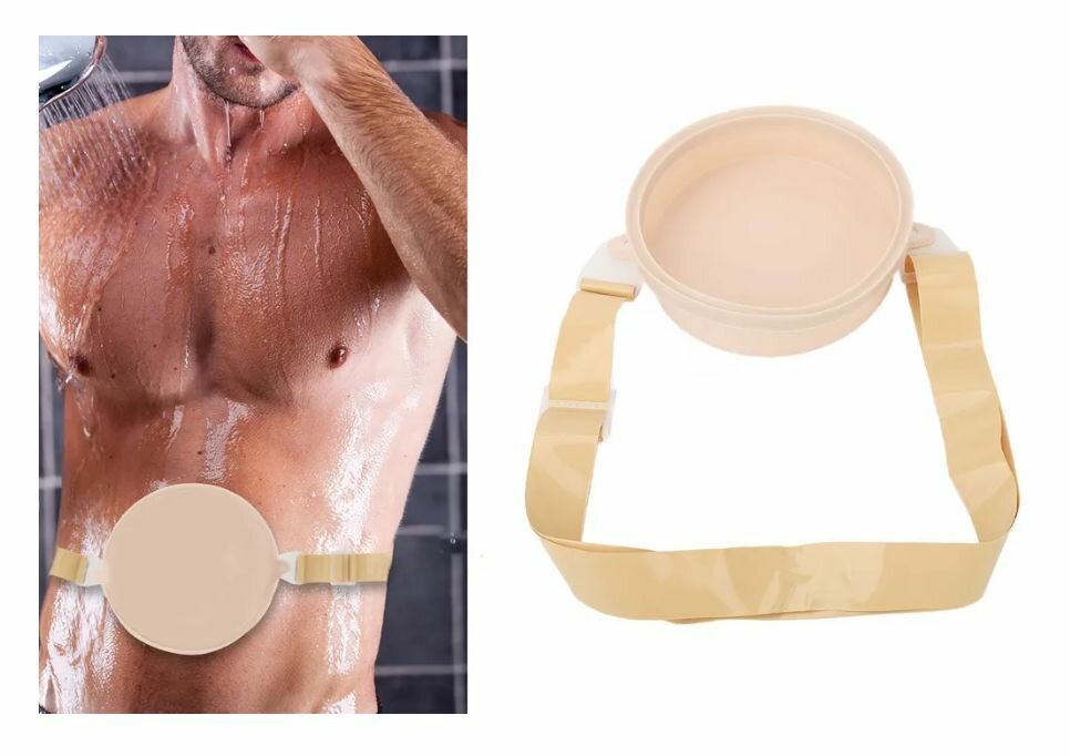 Водонепроницаемый чехол для стомы в душе, защитная крышка для ванны и купания, универсальный размер 12 см, плотное прилегание, безопасная гигиена