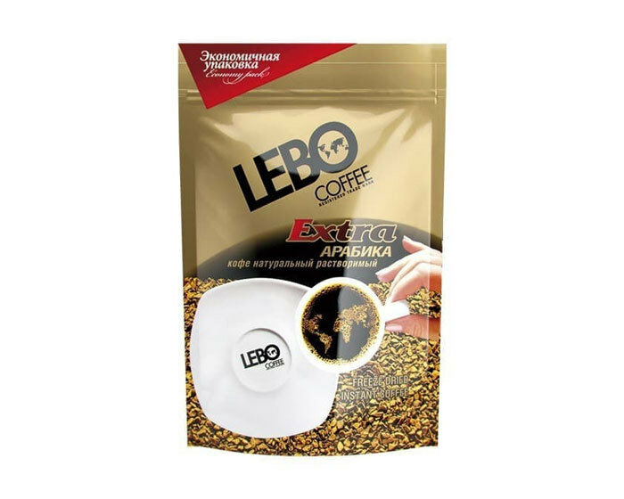 Растворимый кофе Lebo Extra 170г, сублимированный, 100% Арабика