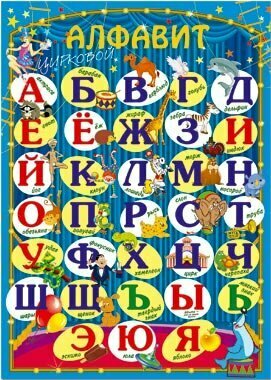 Алфавит (цирковой) (490х690, мм) плакат