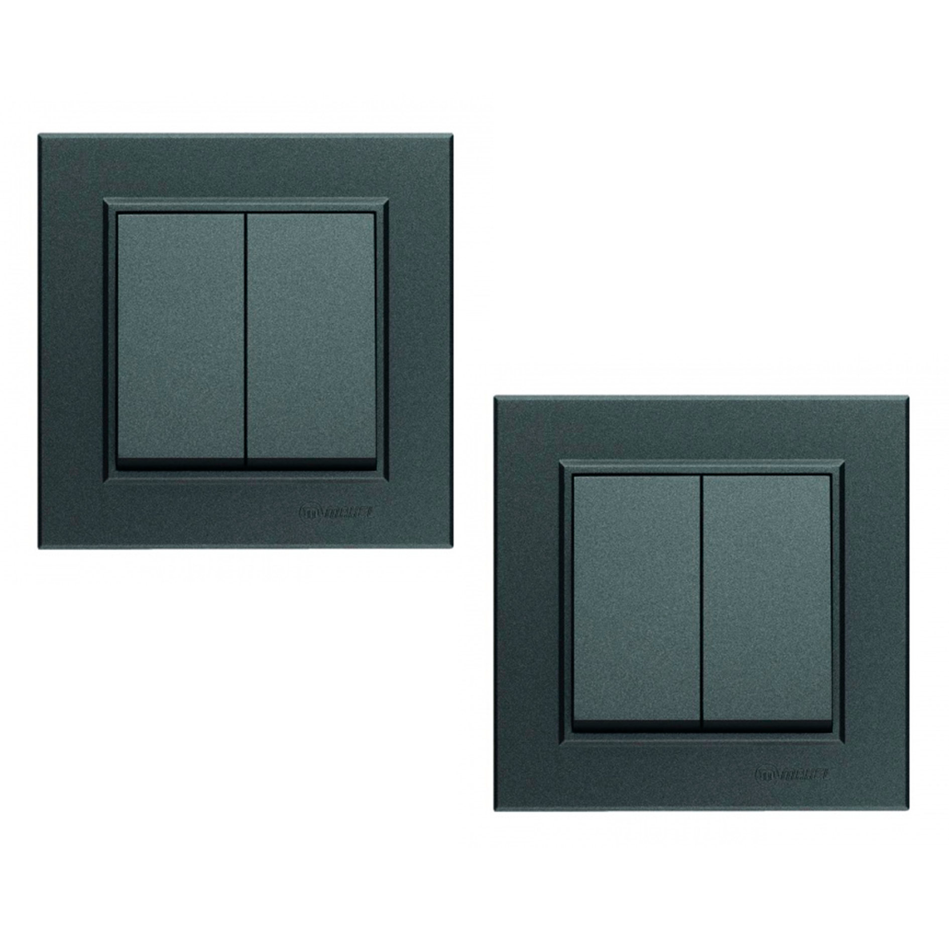 Выключатель 2-кл. белый Makel Karea 56050003 - 2 шт.