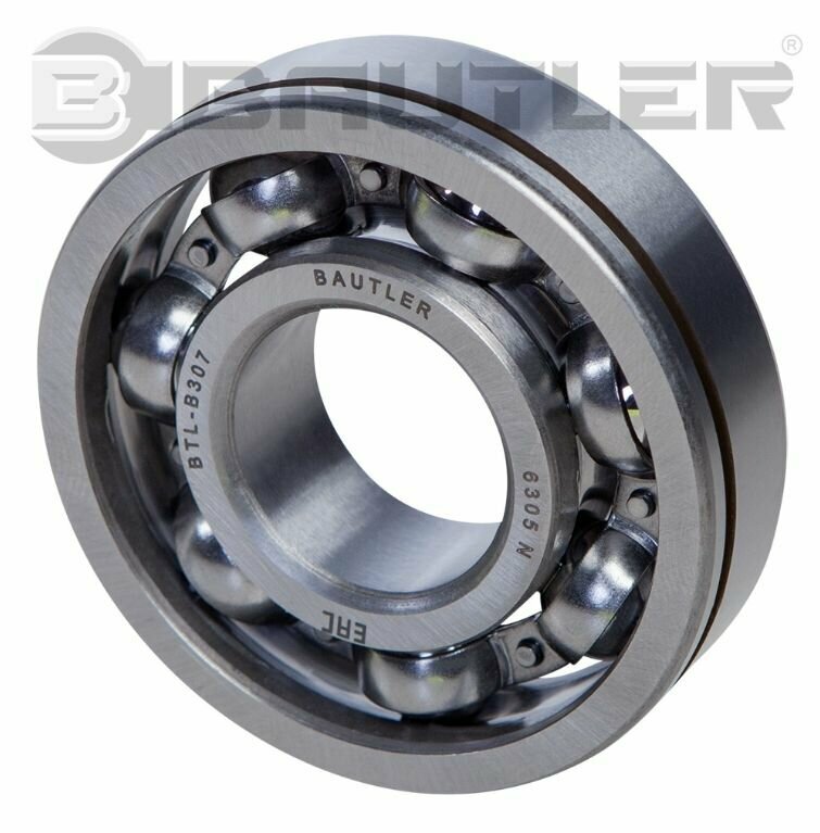 Подшипник промежуточного вала КПП для ГАЗ 3302, 3221, 2705 Газель, 2217, 2752 Соболь, 3110 Волга (5-ти ступ.) (50305АУ/6305) арт BTLB307