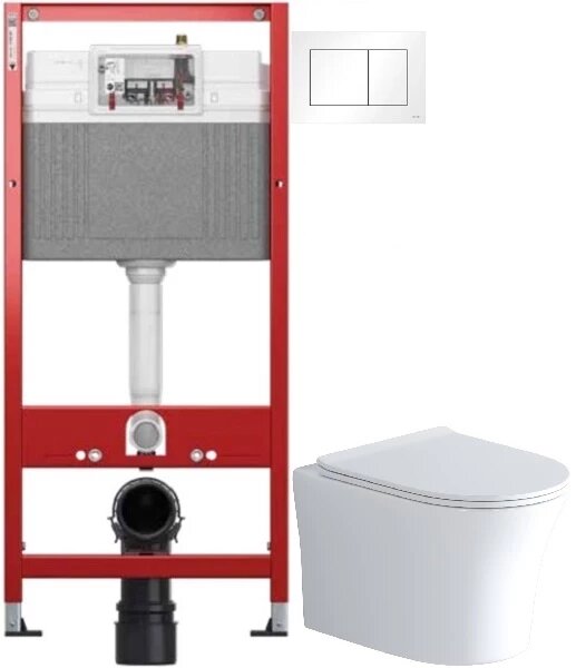 Комплект подвесной унитаз Grossman GR-4475S + система инсталляции Tece 9400413