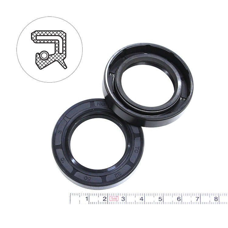 Манжета армированная (Сальник) 32х50х10 (тип 2 / TC) 70NBR (упаковка 2 шт.)