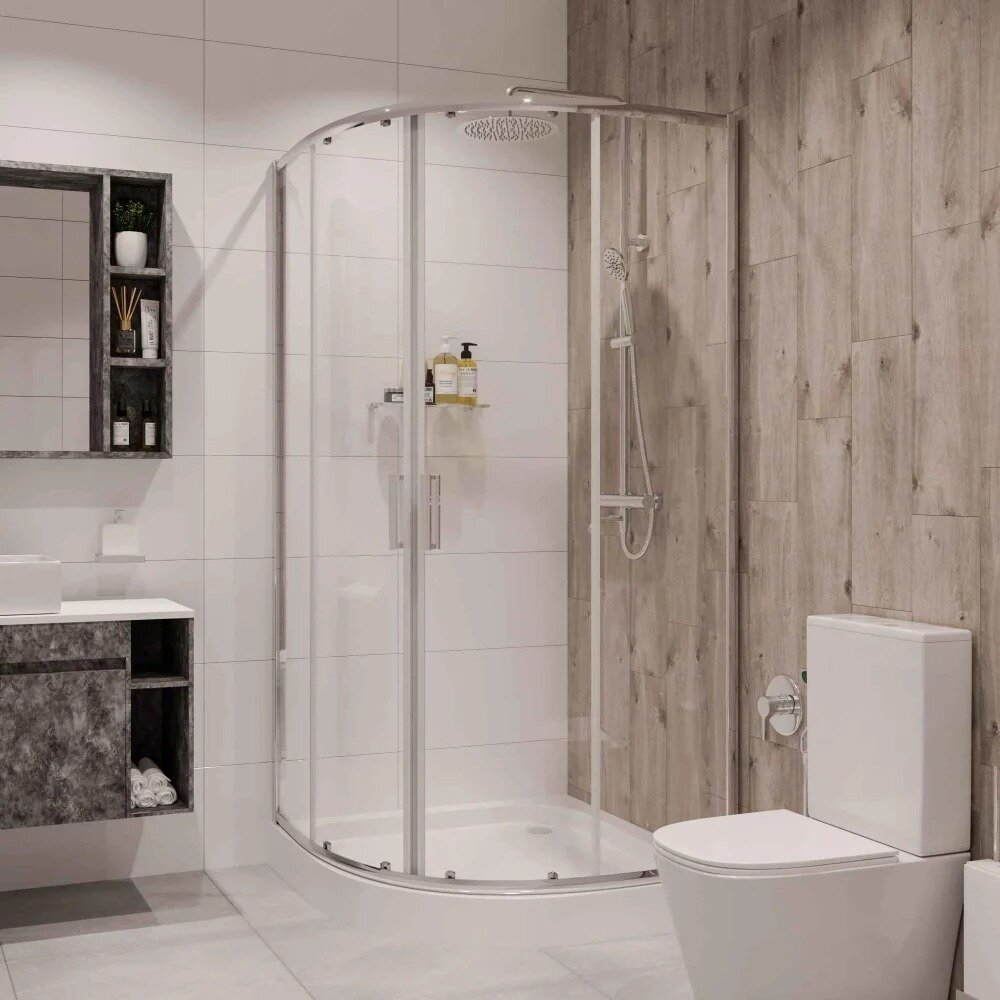 Душевой уголок Niagara Nova NG-6686-08 80x80, профиль хром, стекло прозрачное 66860811