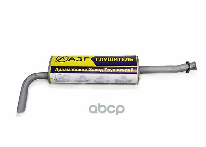 Глушитель ГАЗ-3302,3221 дв. CUMMINS 2.8, УМЗ-4216 ЕВРО-4 выход боковой усиленный АЗГ АЗГ арт. 3221-1201008-51