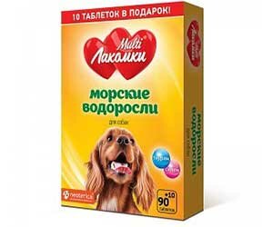 Лакомство для собак мультилакомки морские водоросли MultiЛакомки 100таб