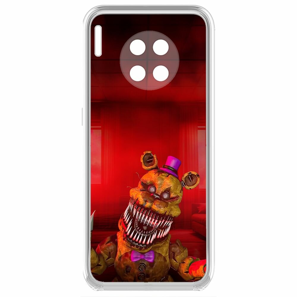 Чехол-накладка Krutoff Clear Case фнаф - Фредди атакует для Huawei Mate 30