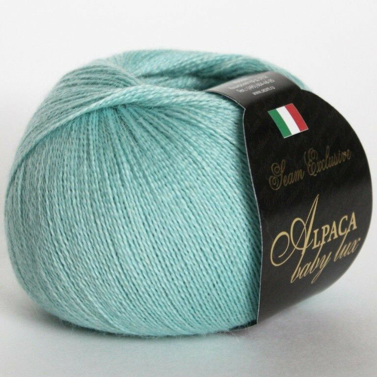 Пряжа Seam ALPACA BABY LUX 28 св. голубая бирюза (2 мотка)