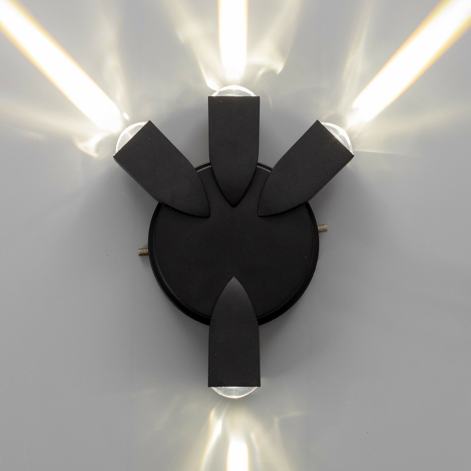 Бра BayerLux «Деко», 4хLED, 4 Вт, 4000К, IP66, чёрный, 16×4.3×13 см