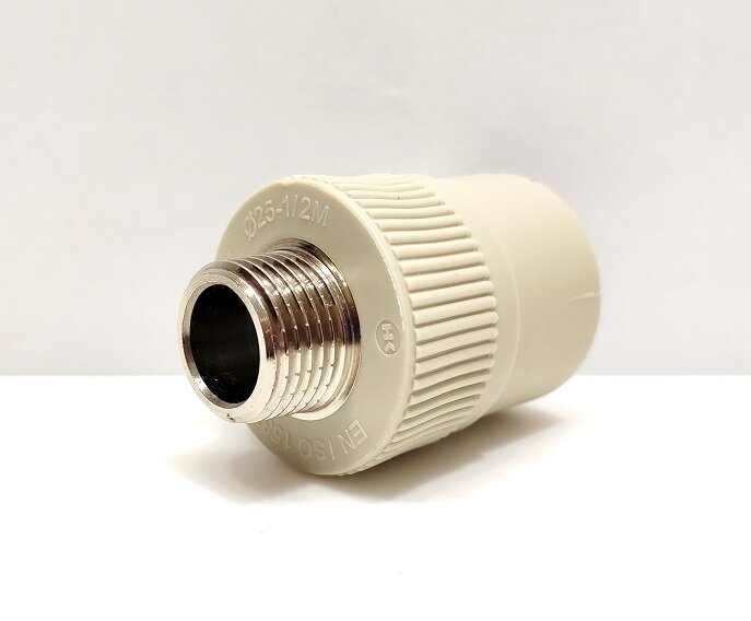 Муфта комбинированная с наружной резьбой (под ключ) 25 х 1/2" HK (Heisskraft)