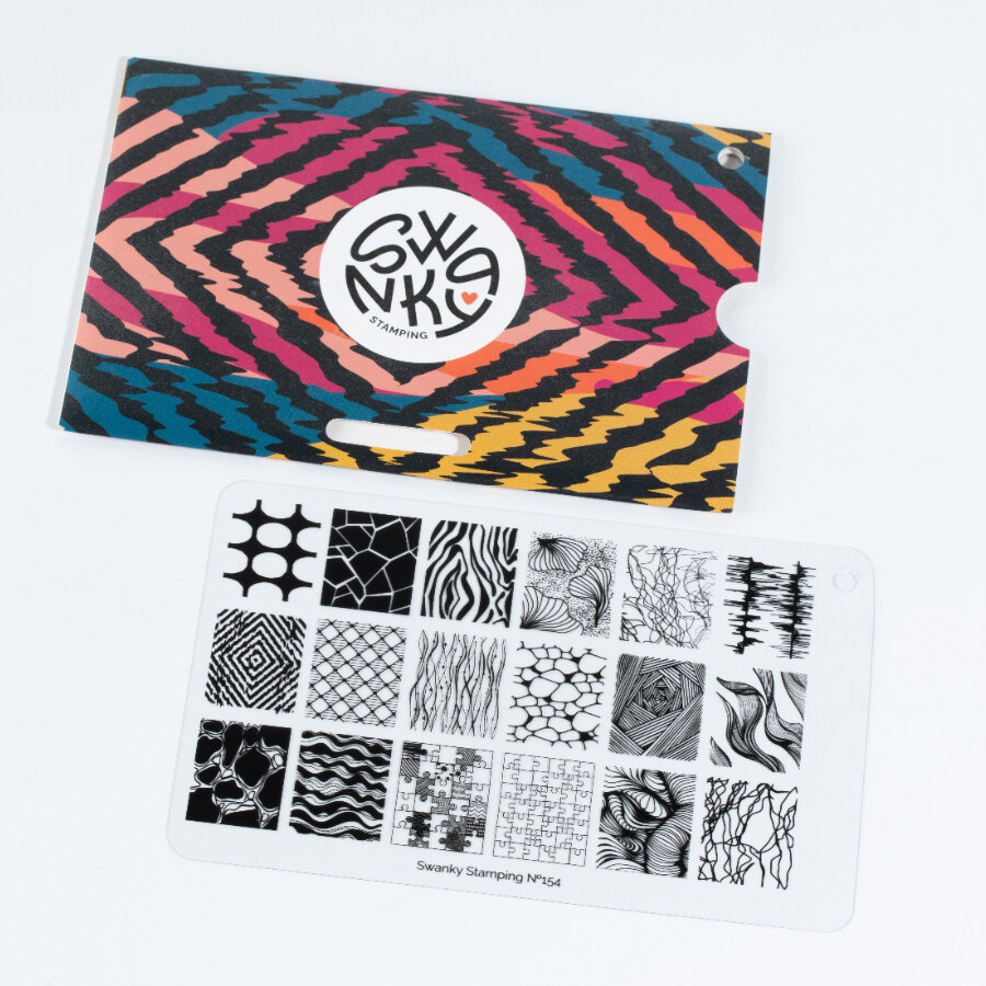 Пластина Swanky Stamping, №154, большая 14,5*9,5см