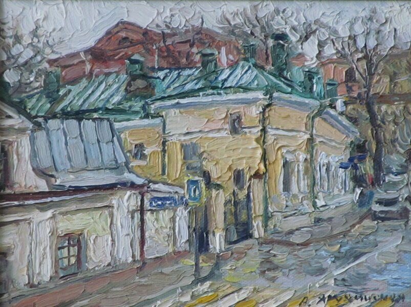 ART-Salon at Oktyabrskaya картина "Подкопаевский", 18х24 см, холст, масло, авторская работа