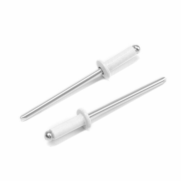 Заклёпки тундра krep, вытяжные, алюминий-сталь, 3.2×8 мм, белые, 50 шт.