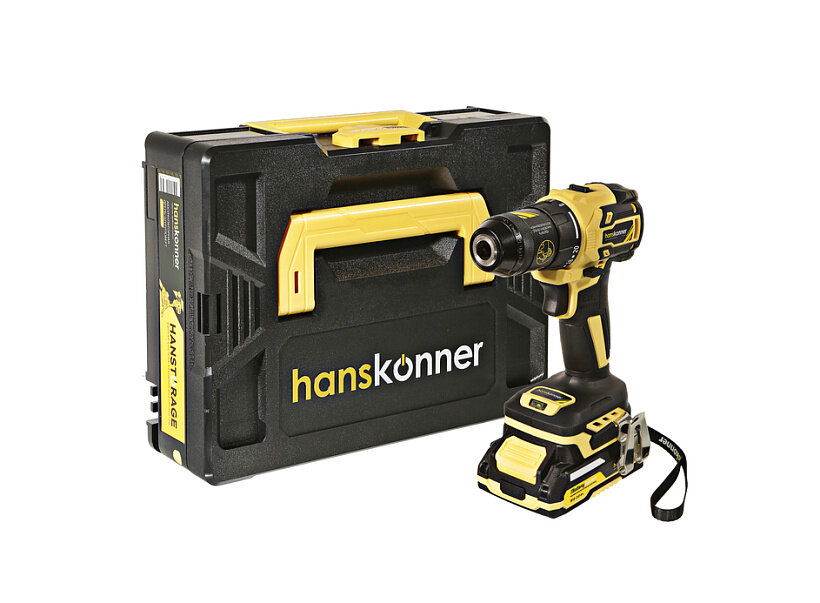 HCD2065BLC Дрель аккумуляторная б/щ Hanskonner 1BatterySystem