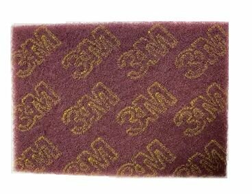 Лист абразивный 3M Scotch-Brite 7447 Very Fine Р360, 150ммХ230мм бордовый