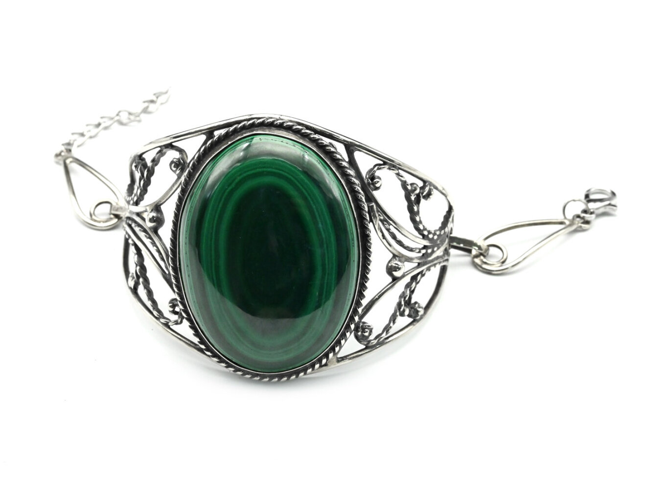 Браслет, малахит