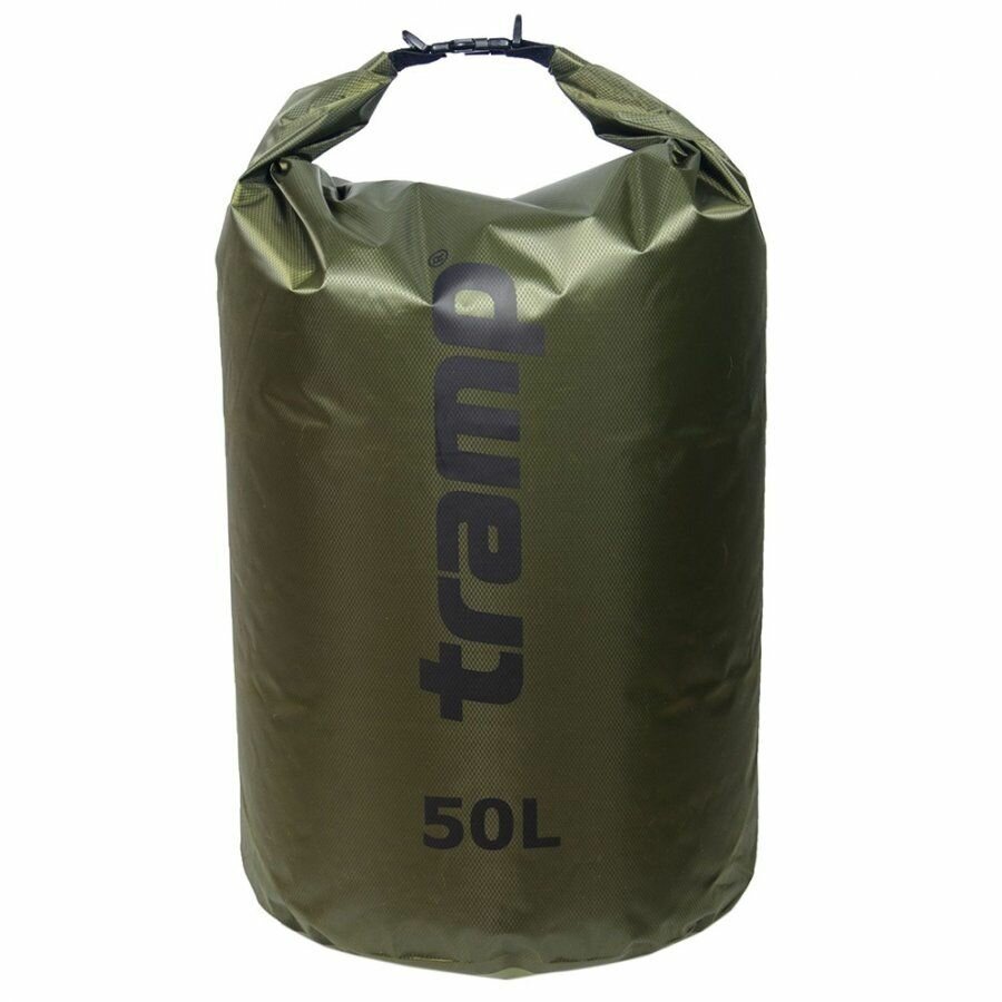 Гермомешок ПВХ Diamond Rip-Stop 50 л TRAMP TRA-208 оливковый