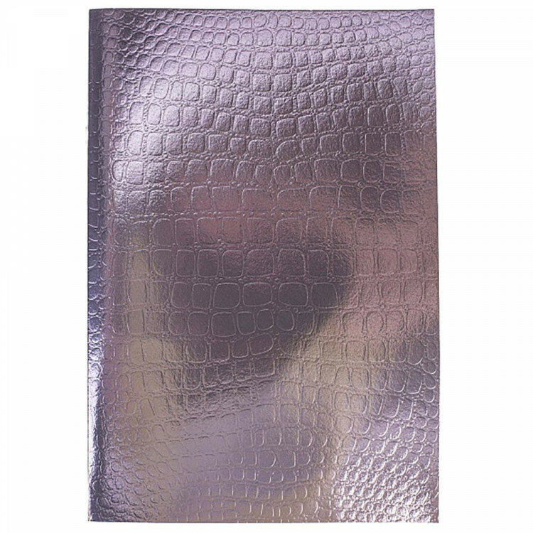 Тетрадь А4 клетка 96 листов бумвинил скоба (Hatber) METALLIC CROCO Коричневый арт.96Т4бвВ3. Количество в наборе 3 шт.