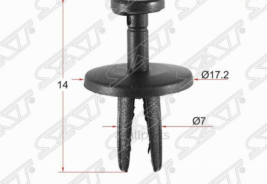 SAT ST-KE-341 Клипса подкрылка GM (Продажа по 10шт)