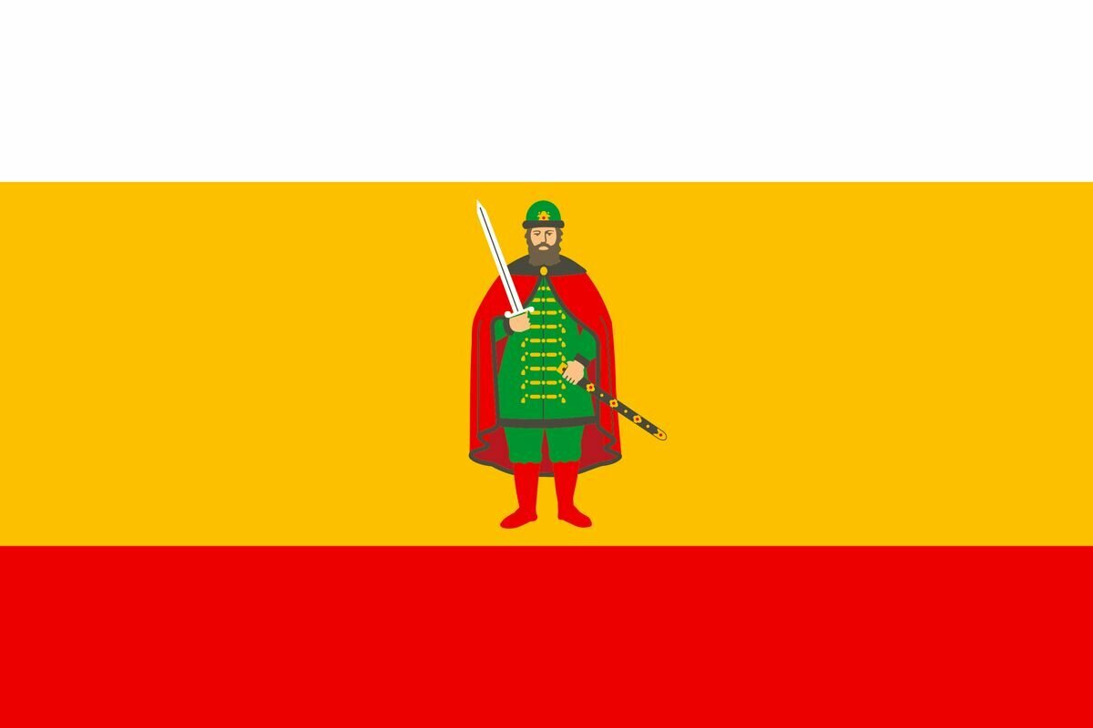 Флаг Рязанской области, Размер: 75х50 см.