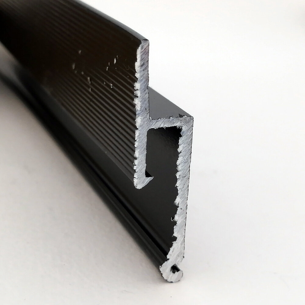 Теневой европрофиль 7922 черный 2м (2шт по 1м)