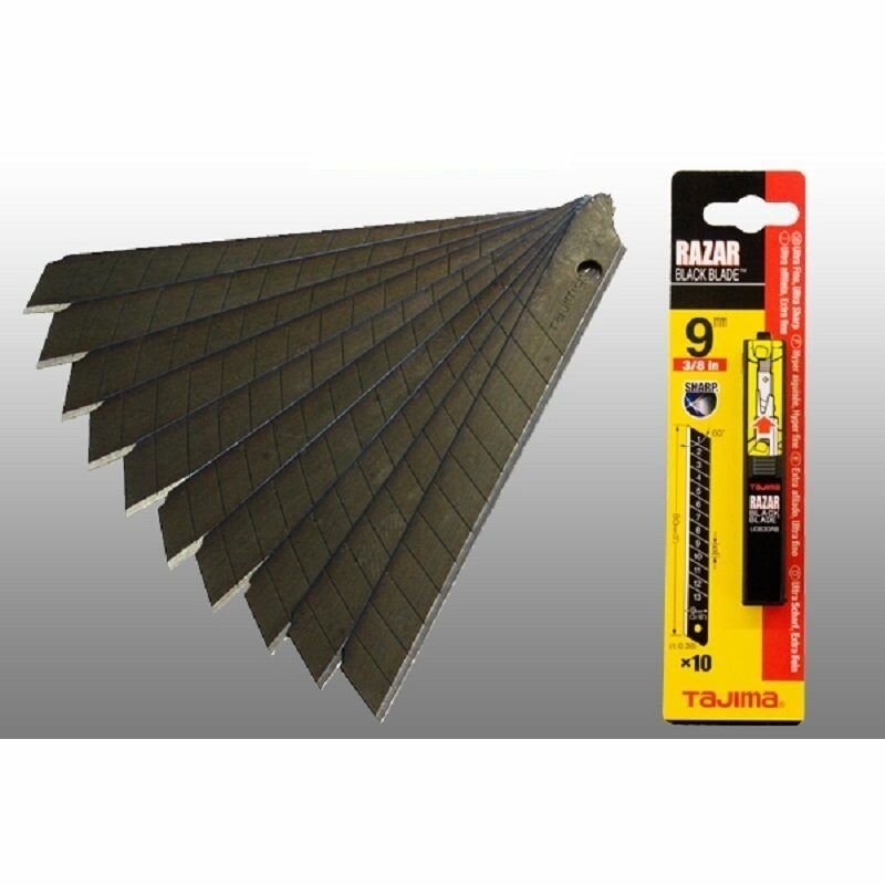 Лезвия TAJIMA, LСB-30, 9 мм черные лезвия LB30RBC