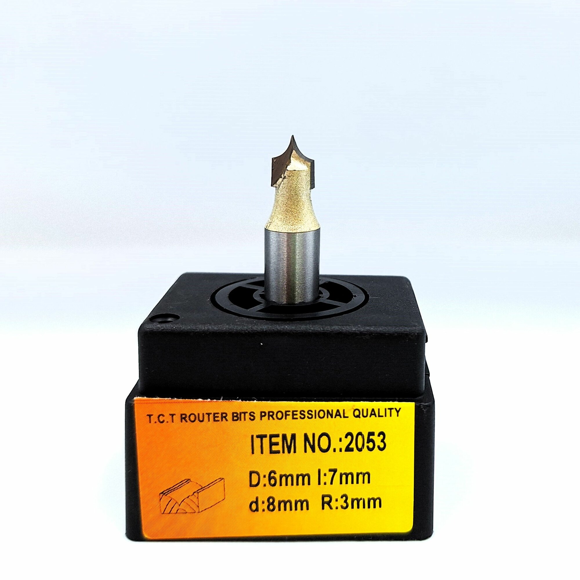 Фреза Globus 2053 R3 S8 Пазовая фасонная