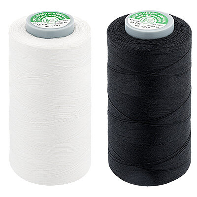 Швейные нитки (армированные) 45 ЛЛ-SH76 2500 м Б/Ч цвет №6818 (103) черный