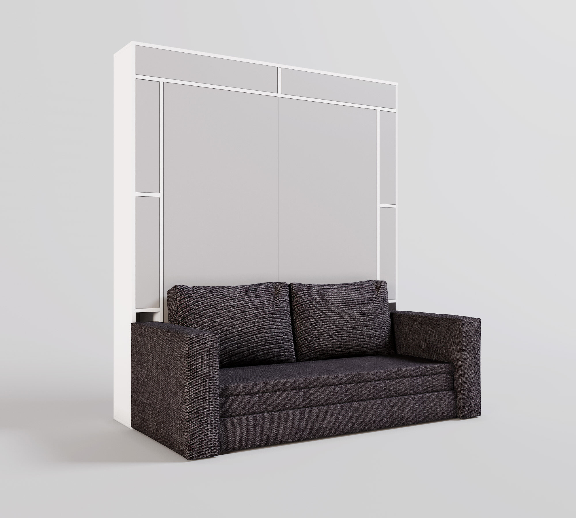 Шкаф кровать-трансформер с диваном Летто Гранде 1600 Форма Тренд