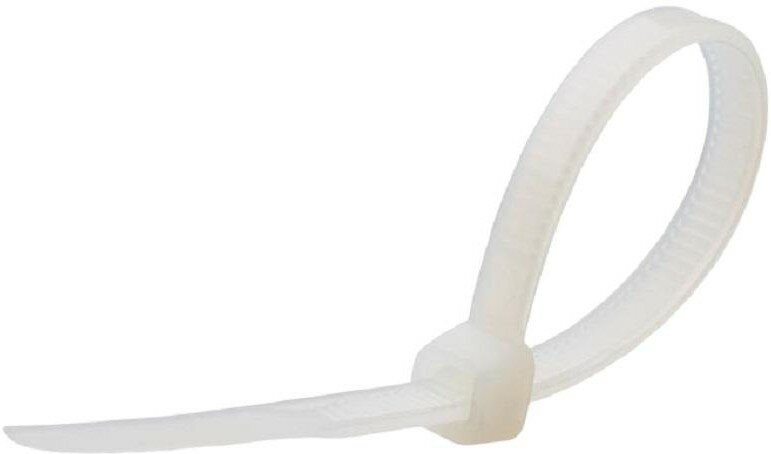 Хомут пластиковый (стяжка) 5,0*300мм белый (100 шт) нейлон
