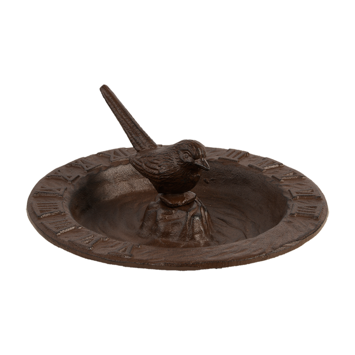 Кормушка для птиц с солнечными часами TH93 Esschert Design, 24.5 x 24.5 x 10.2 см