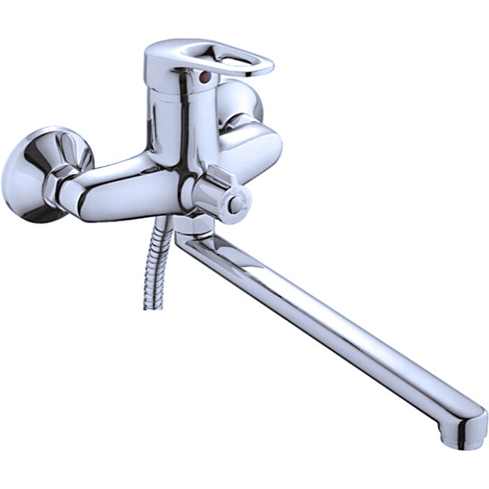 Смеситель для ванны Ledeme L2268-B длинный излив