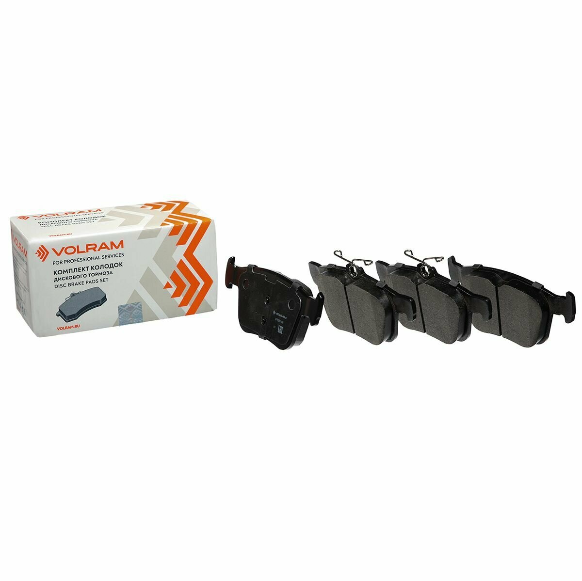 Тормозные колодки VOLRAM для VOLKSWAGEN Golf VII (12-), Tiguan (16-); SKODA Superb (15-); задние, к-т 4 шт.
