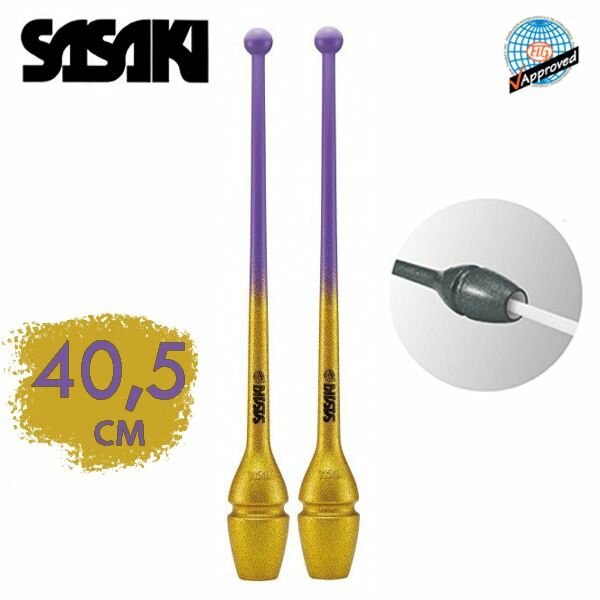 Булавы SASAKI M-34JKGH 40,5см. PPxGD(Фиолетово-Золотой) FIG