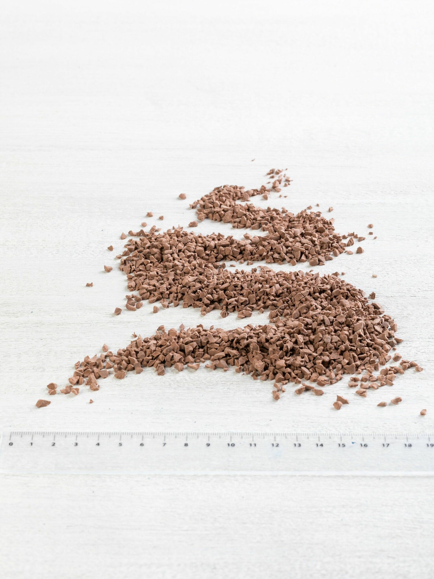 Резиновая крошка EPDM / цветная каучуковая крошка коричневая, 3 кг