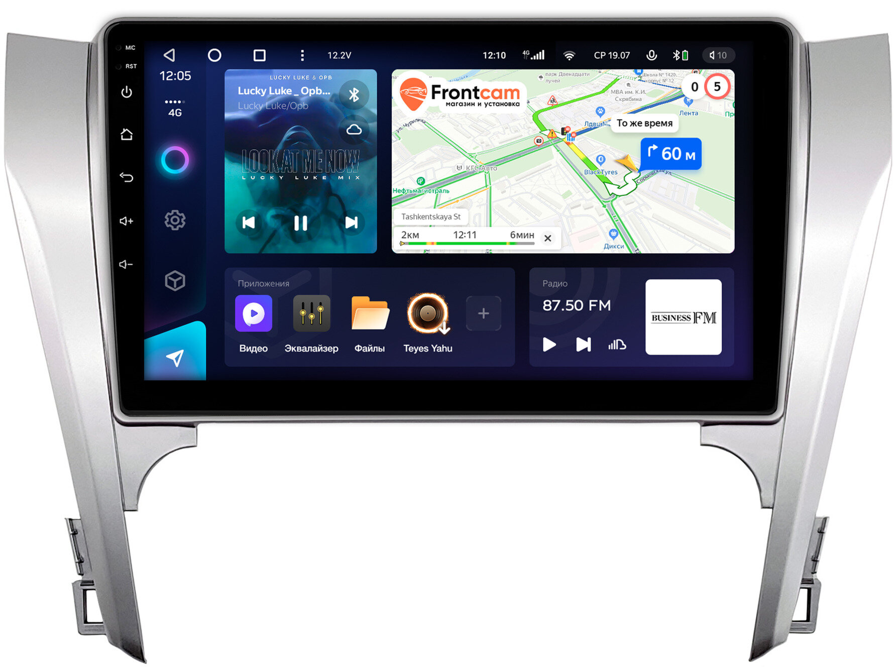 Штатная магнитола Teyes CC3L 4/32 10" RM-1003 Toyota Camry XV50 2011-2014 Android 10 (4G-SIM, DSP, IPS) (авто с камерой, JBL)