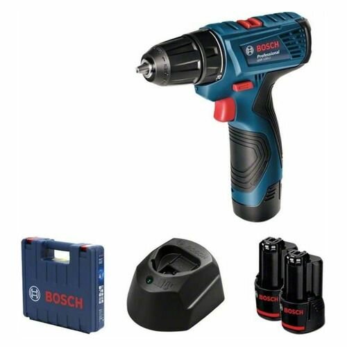 Дрель-шуруповерт Bosch GSR 120- LI, 2Ач, с двумя аккумуляторами [06019g8020]