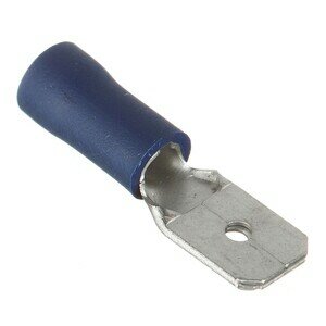 Разъем штекерный штыревой плоский изолированный КВТ РПИ-П d6,3 мм 1-2,5 кв. мм (60 шт.)