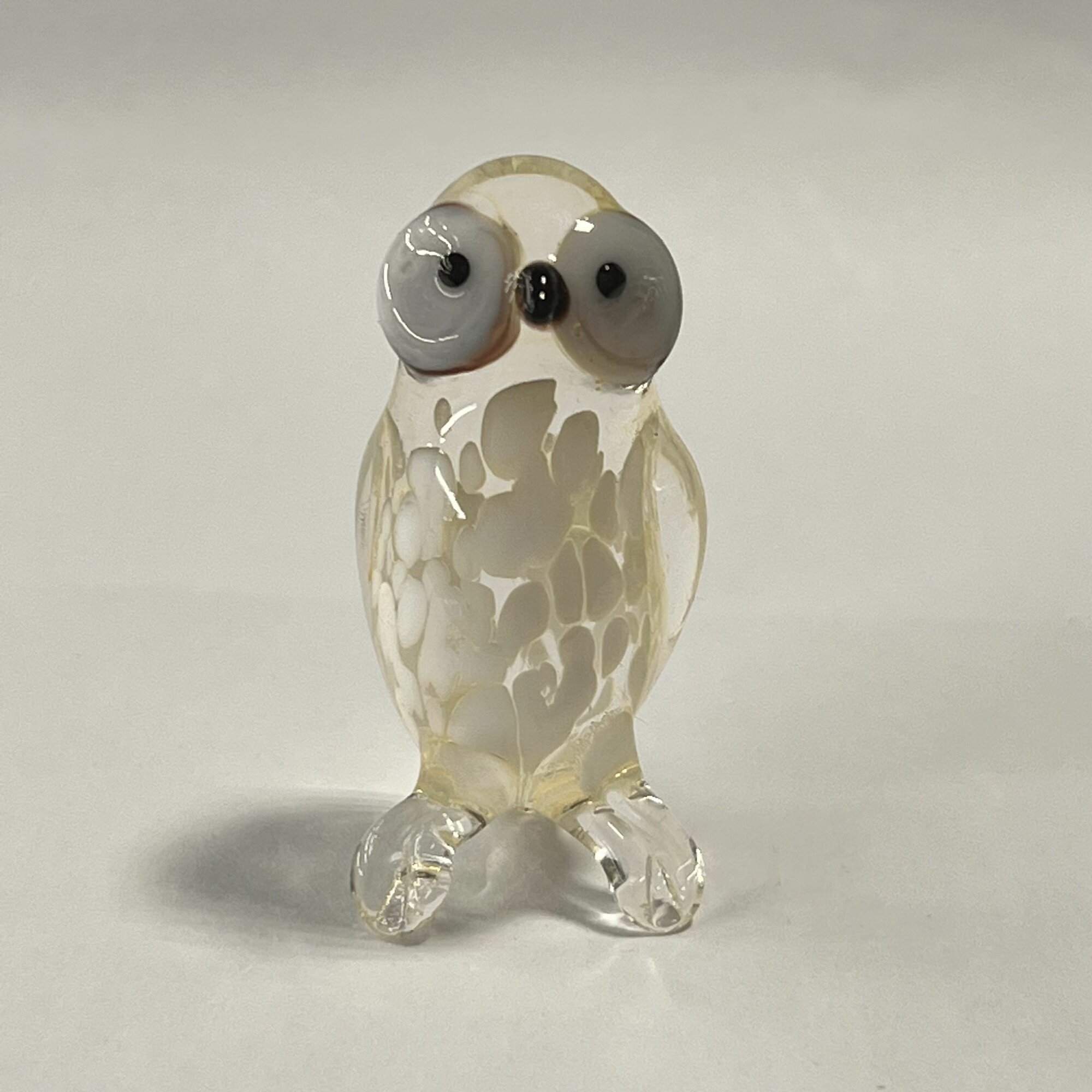 Фигурка стеклянная "Сова" прозрачная