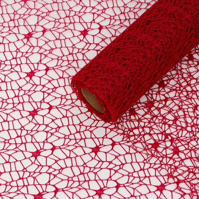 Сетка для цветов «Крошет», бордовый, 0.5×4.5 м